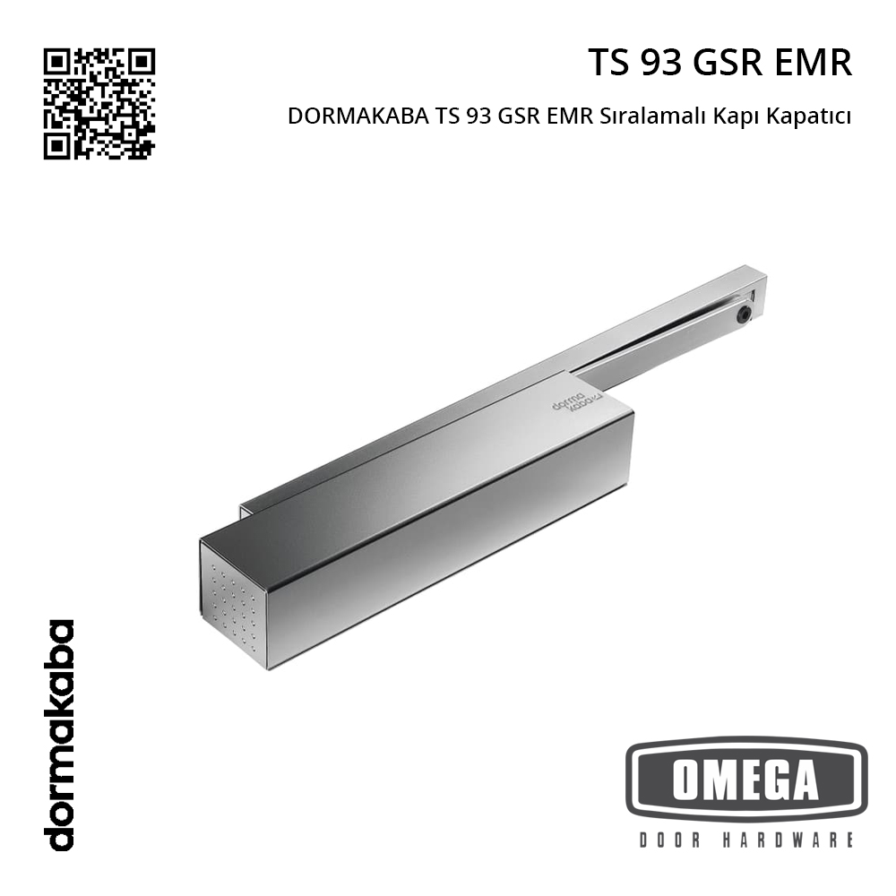 DORMAKABA TS 93 GSR EMR Sıralamalı Kapı Kapatıcı - Elektrikli Kilitler